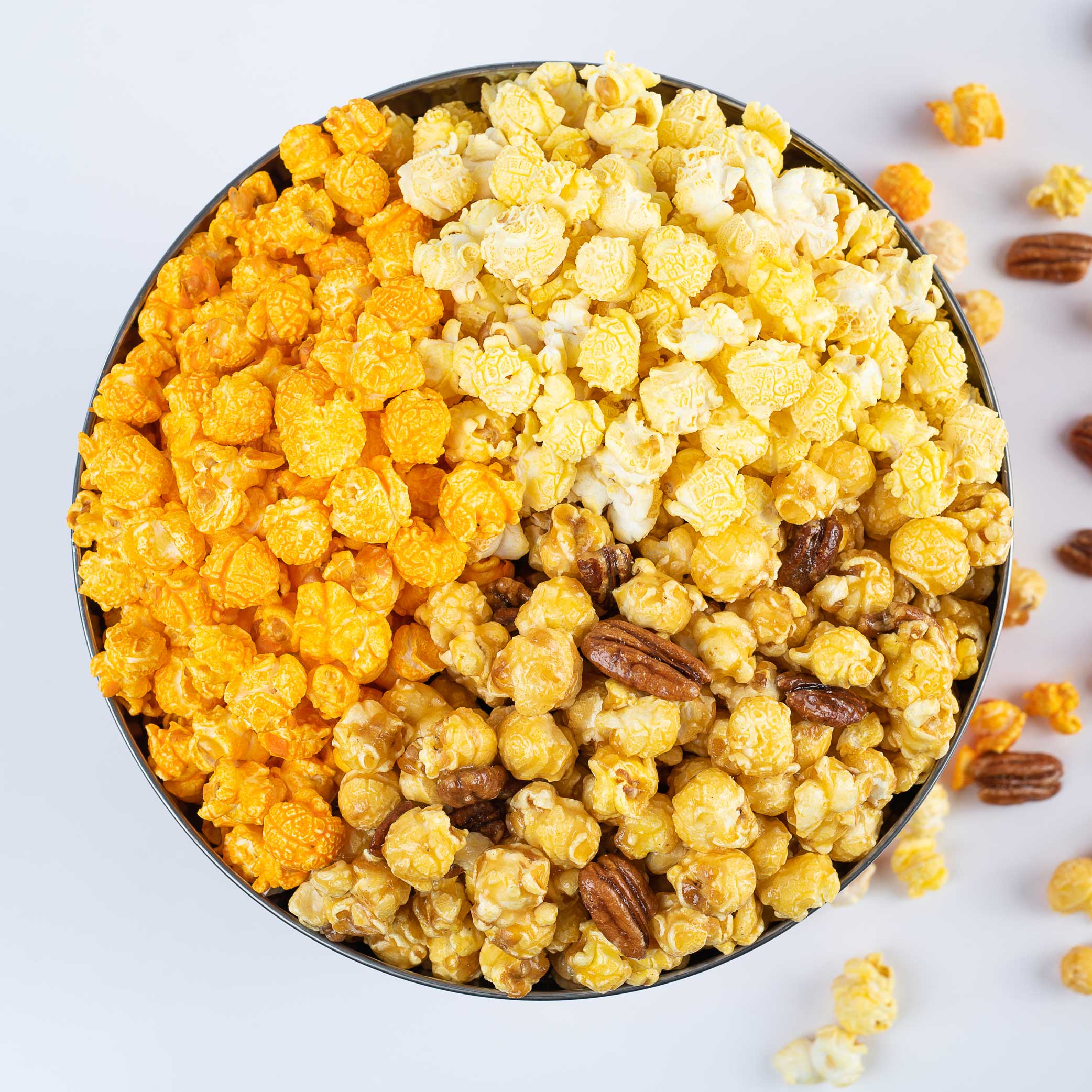 Deluxe Popcorn Trio Tin – Savannah’s Candy Kitchen